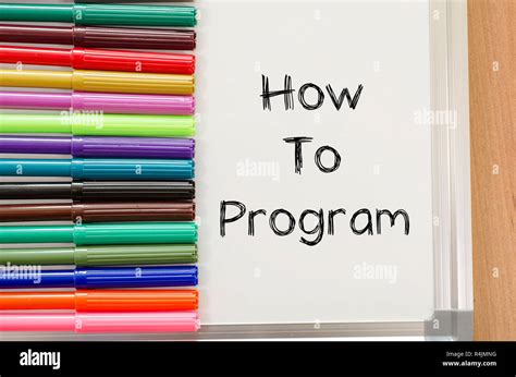 How To Program Text Concept Stock Photo Alamy