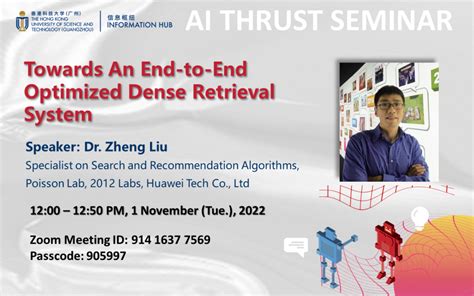 Ai Thrust Seminar Towards An End To End Optimized Dense Retrieval