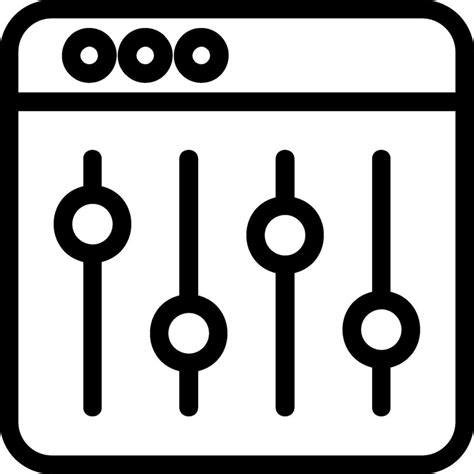 Equalizer Line Icon 51772919 Vector Art At Vecteezy