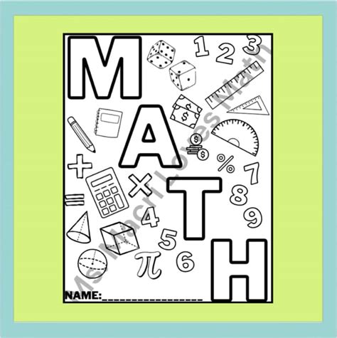 Math Book Coloring Pages 2025