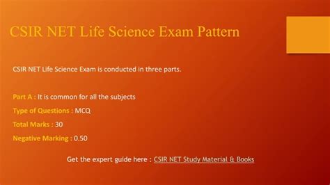 Csir Net Life Science Exam Syllabus And Exam Pattern Pptx