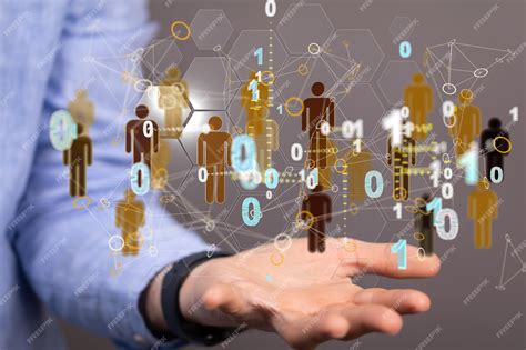premium photo global network blockchain 3d illustration neural