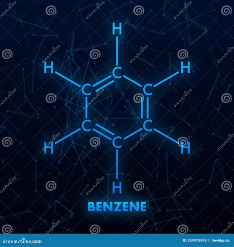 Benzene Molecular Formula With Carbon And Hydrogen Atoms Forming