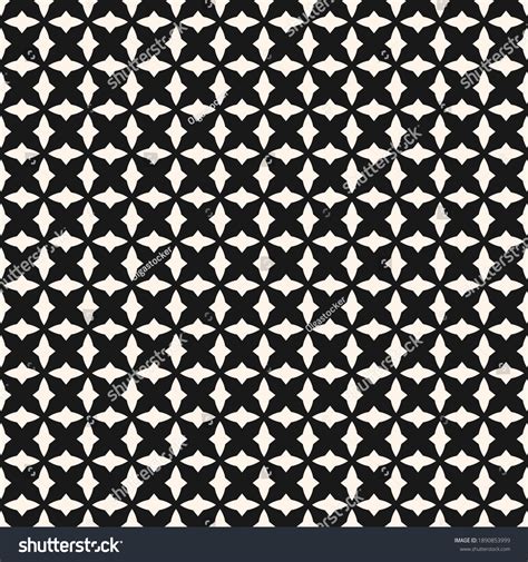 Black White Geometric Seamless Pattern Small Stock Vector Royalty Free