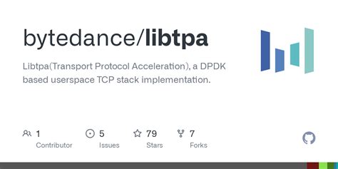 GitHub Bytedance Libtpa Libtpa Transport Protocol Acceleration A DPDK Based Userspace TCP