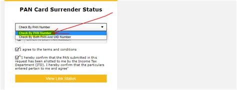 Pan Card Surrender Application Status Pan Card Surrender Or Cancel Application Status Check