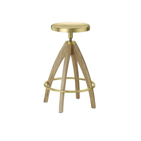 Backless Gold Bar Stool