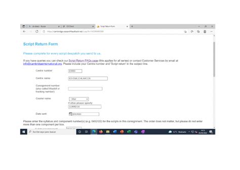 Script Form Example Pdf