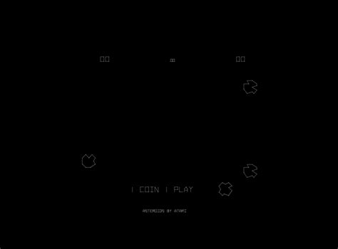 Asteroids 1979 By Atari Arcade Game