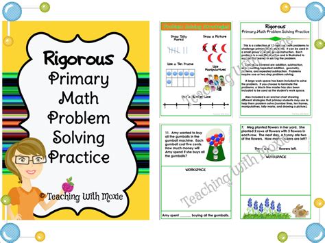 teaching with moxie rigorous primary math problem solving