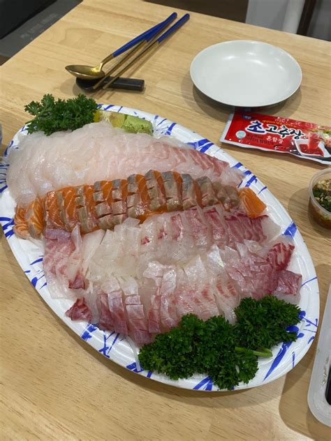 [하노이맛집] 하노이에서 싱싱한 회 배달시켜먹기 하노이 미딩 바다마트 Bada Mart 네이버 블로그