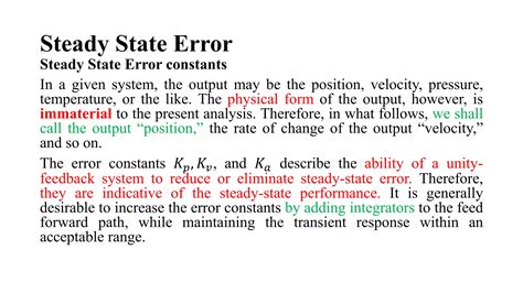 Transient And Steady State Response Control Systems Engineering Pdf Physics Science