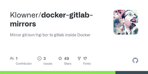 Github Klownerdocker Gitlab Mirrors Mirror Gitsvnhgbzr To Gitlab