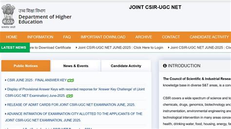 Csir Net Result 2025 Live Heres How To Check