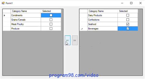 ساخت برنامه کپی ردیف های یک Datagridview به دیتا گرید ویو دیگر در C