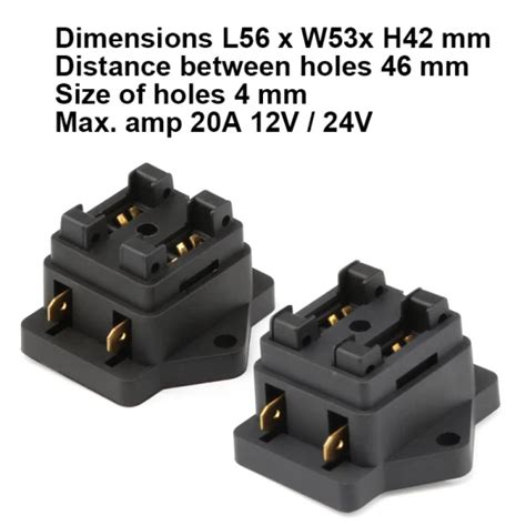 Automotive 2 Way 12 Volt Fuse Block Blade Car Fuse Box 32v Dc Fuse