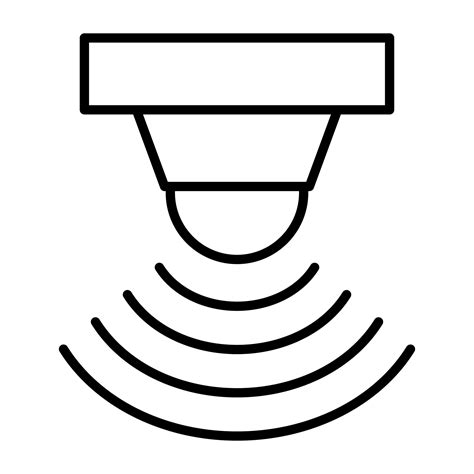 Motion Sensor Line Icon 14689857 Vector Art At Vecteezy