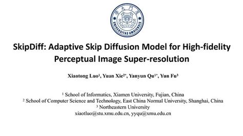 Underline Skipdiff Adaptive Skip Diffusion Model For High Fidelity