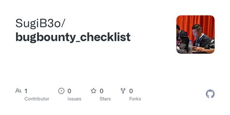 github sugib3o bugbounty checklist