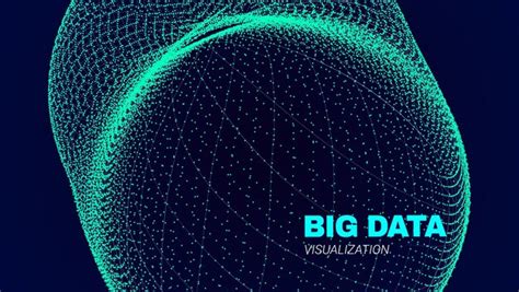 Visualisation Futuriste Du Cloud Big Data Vecteur Premium