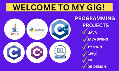 Do Java Java Swing Python Cpp C C Sharp Programming And Database Design By Codingdada Fiverr
