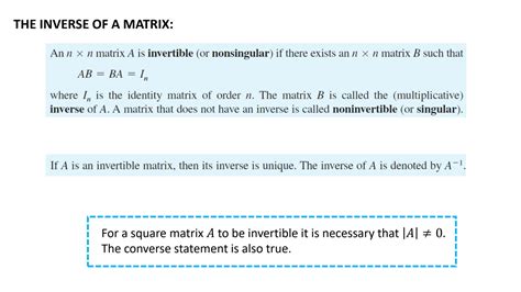 SOLUTION Inverse Of A Square Matrix Studypool