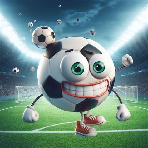 Funny Smiling Soccer Ball