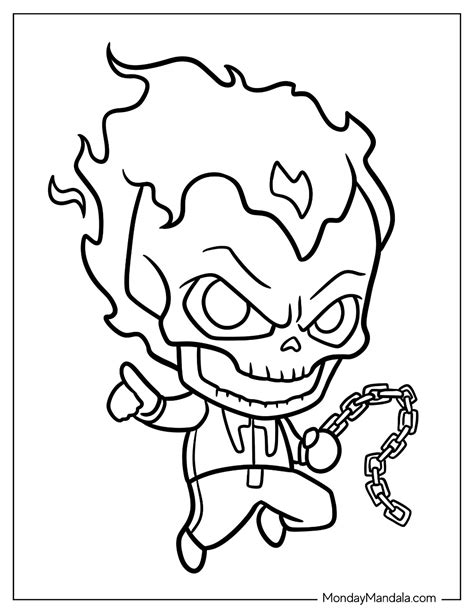 Free Ghost Rider Coloring Pages