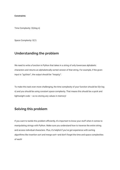 Sort Characters In A Python String Alphabetically Pdf