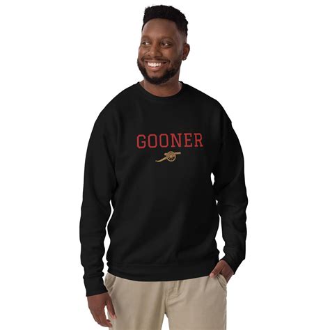 Arsenal College Type Gooner Embroidered Unisex Premium Sweatshirt T