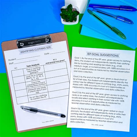 Middle School Life Skills Visual Task Analysis Template Special Education Bundle Full Sped Ahead