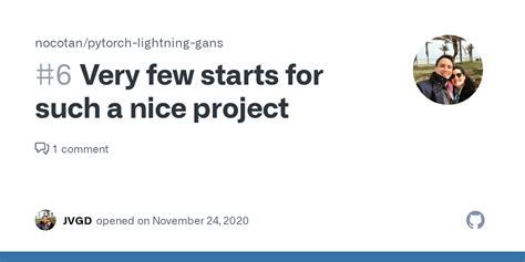 Very Few Starts For Such A Nice Project Issue Nocotan Pytorch Lightning Gans GitHub