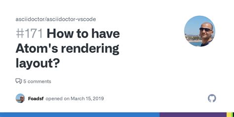 How To Have Atom S Rendering Layout Issue Asciidoctor Asciidoctor Vscode GitHub