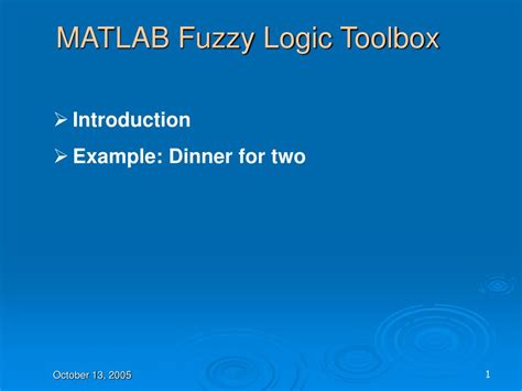 ppt matlab fuzzy logic toolbox powerpoint presentation free download