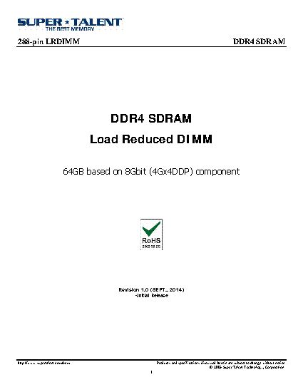 F LQ G S Datasheet GB Mhz DDR Memory Density GB Speed