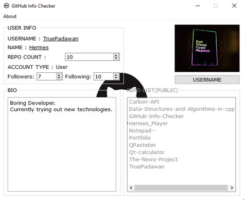 Github J Silergithub Info Checker A Simple Application That Makes