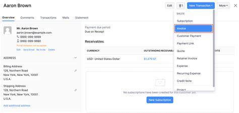 Invoice Creation Import And Customization Help Zoho Billing