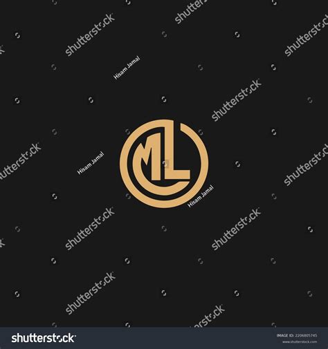 Initial Ml Letter Logo Design Vector Stock Vector Royalty Free 2206805745 Shutterstock