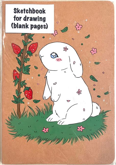 Kawaiianart Bunny Sketchbook Blank Pages Mangamon