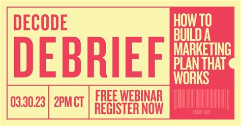 Decode On Linkedin How To Build A Marketing Plan That Works Decode Webinar