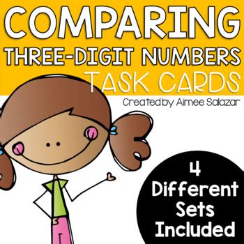 Comparing Three Digit Numbers Task Cards By Primarily Speaking By Aimee Salazar