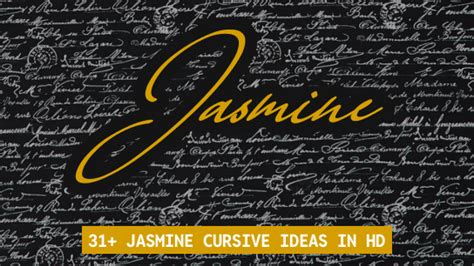 Jasmine In Cursive ⚡ 100 Signature Ideas 2025