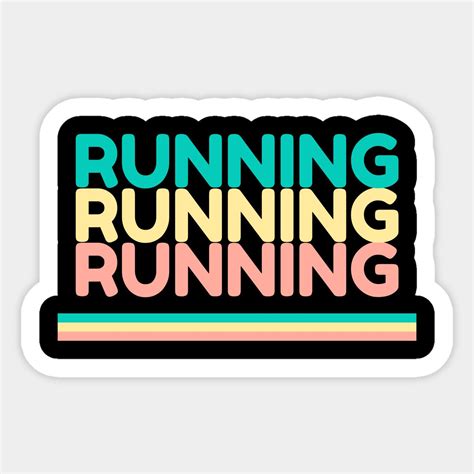 Loving Running Passion Jogging Running Sticker