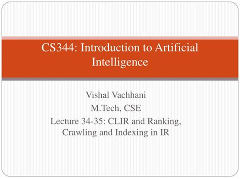 PPT CS Introduction To Artificial Intelligence PowerPoint Presentation ID