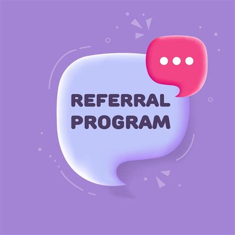 Premium Vector Referral Program Flat Purple Referral Program Banner Vector Illustration