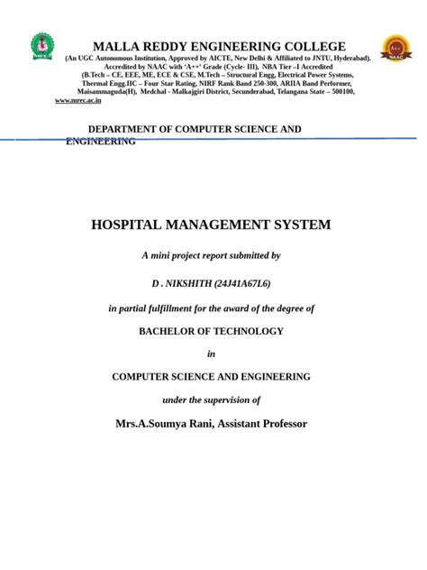 Pps Project Pdf Hospital User Computing