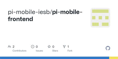 GitHub Pi Mobile Iesb Pi Mobile Frontend