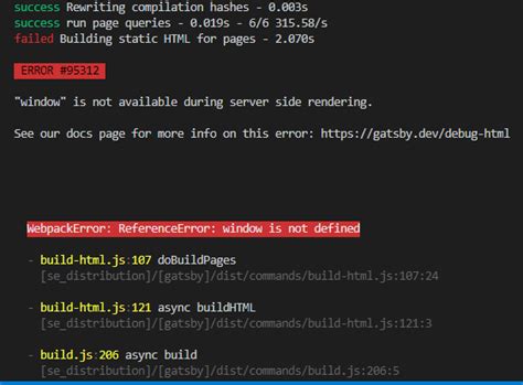 Reactjs TypeError Window Is Not Defined When Not Even Using The Window Object In Gatsby