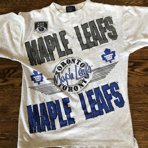 Vintage Toronto Maple Leafs Double Sided Softwear Depop
