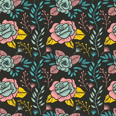 Premium Vector Floral Seamless Pattern